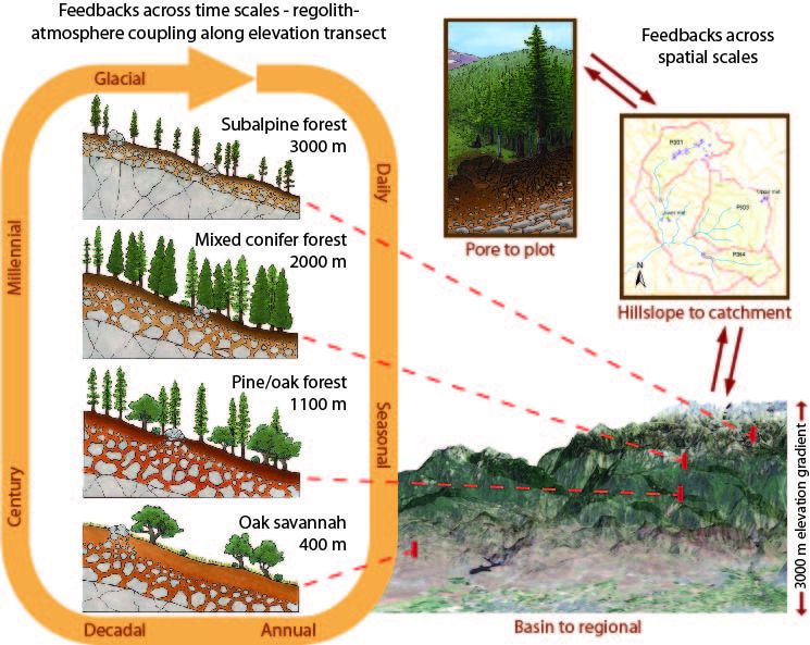 Conceptual model diagram | Sierra Critical Zone Observatory